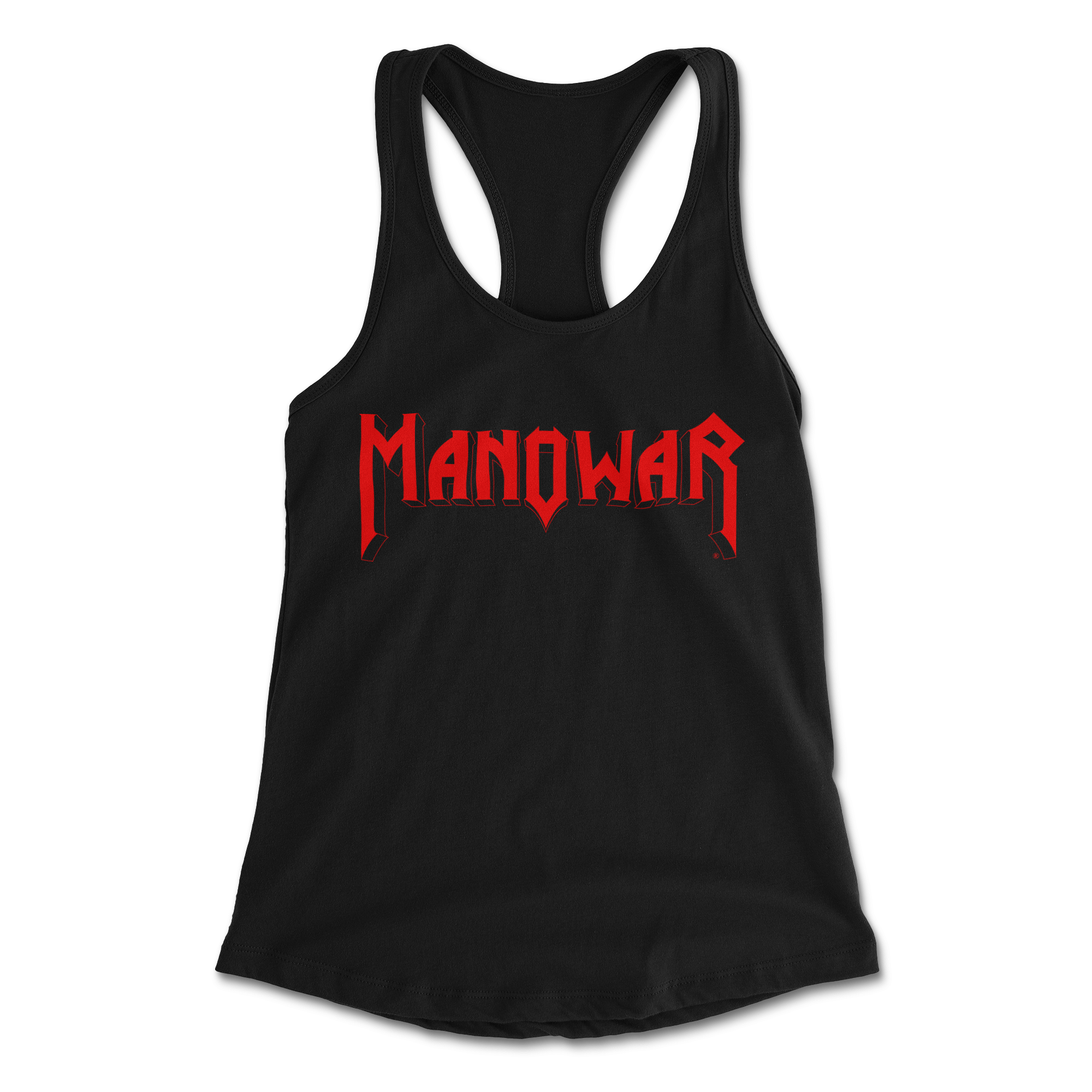 Manowar Ladies' Racer Back Tank Top With Logo And SOTH – MANOWAR Merch EU