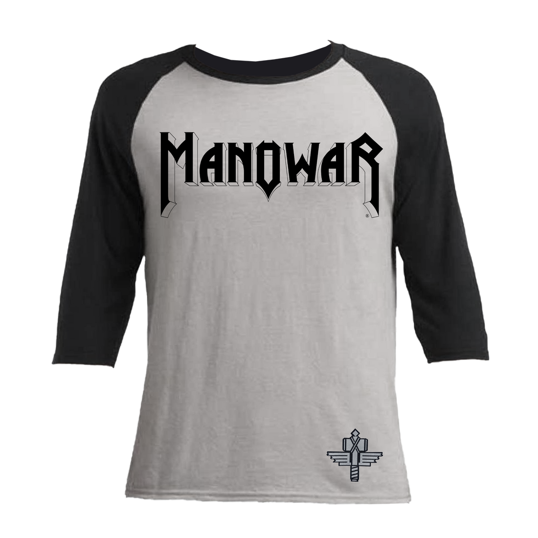 MANOWAR Shirt 3/4 Sleeve With MANOWAR Logo And SOTH Patch – MANOWAR ...