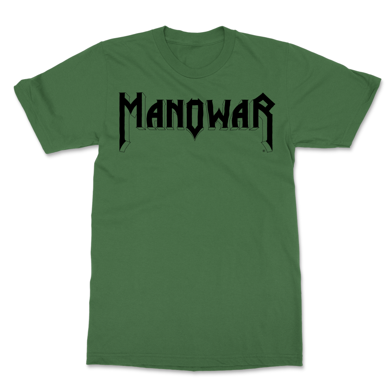 Manowar T-Shirt Sign Of The Hammer Stripes - Black On Military Green ...